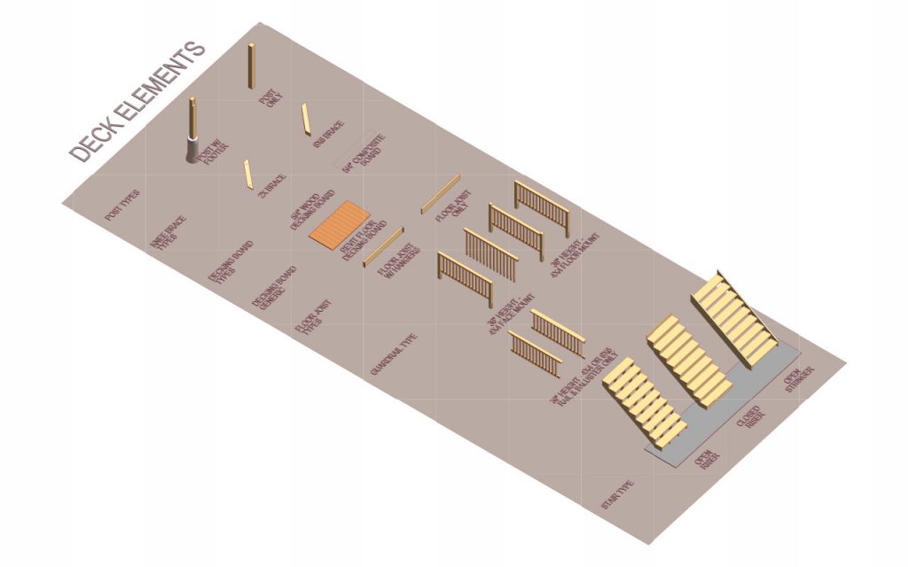 Residential Deck - Revit Family Collection - BIMxDesign | Parametric ...
