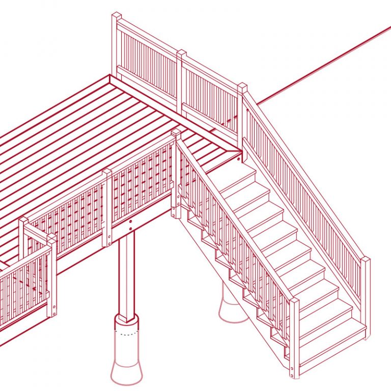 Residential Deck - Revit Family Collection - BIMxDesign | Parametric ...