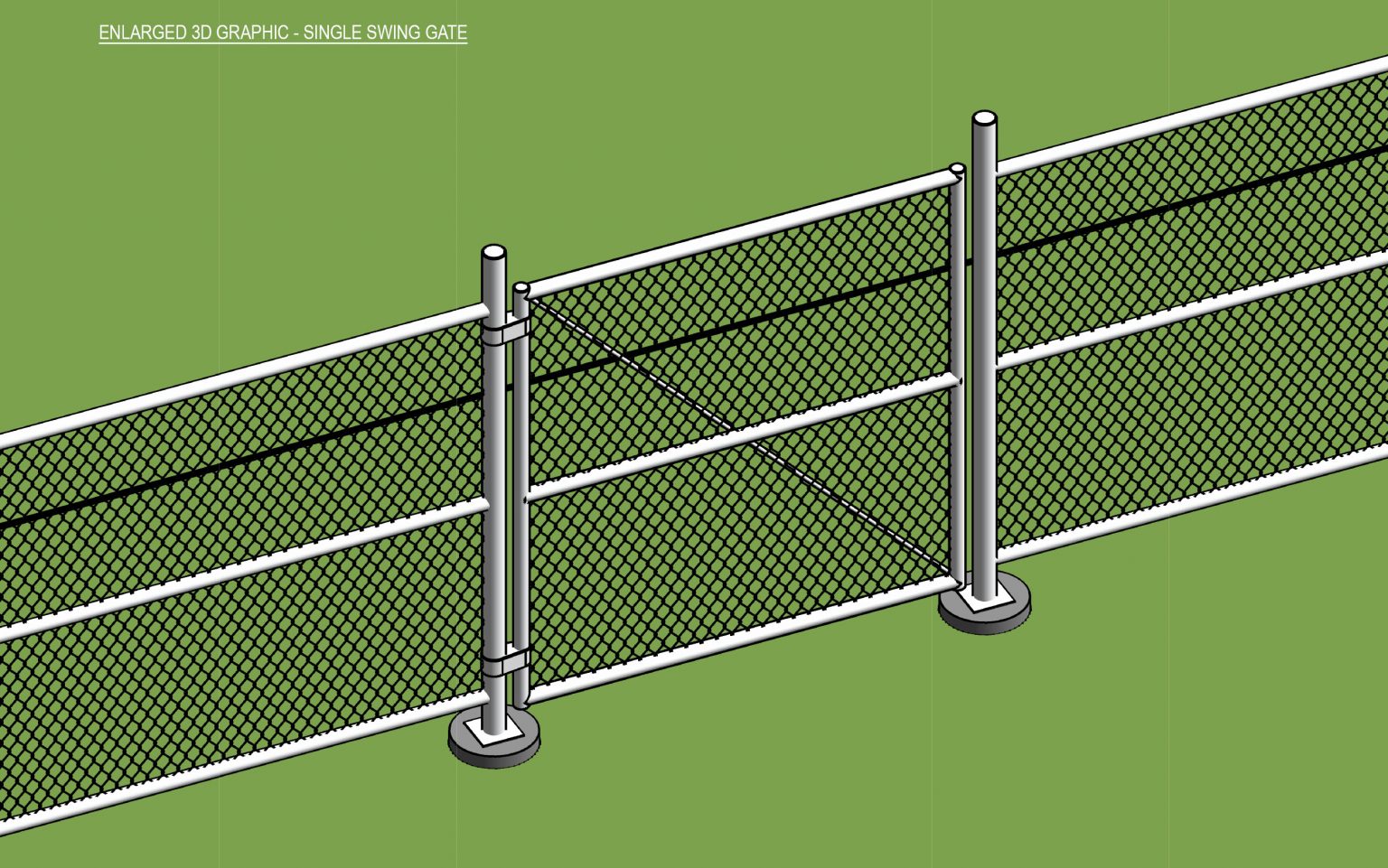 Chainlink Fence - Revit Family Collection - BIMxDesign | Parametric Revit Family Collection
