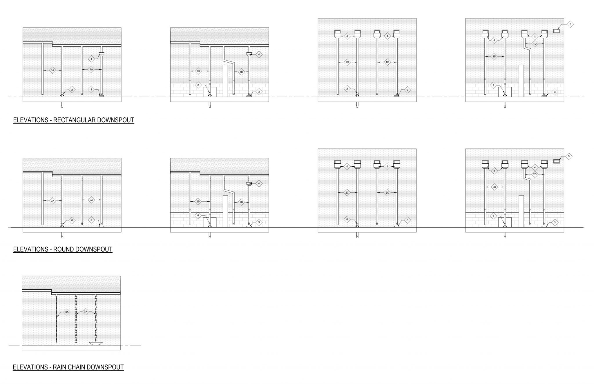 Downspout & Gutter - Revit Family Collection - BIMxDesign | Parametric ...
