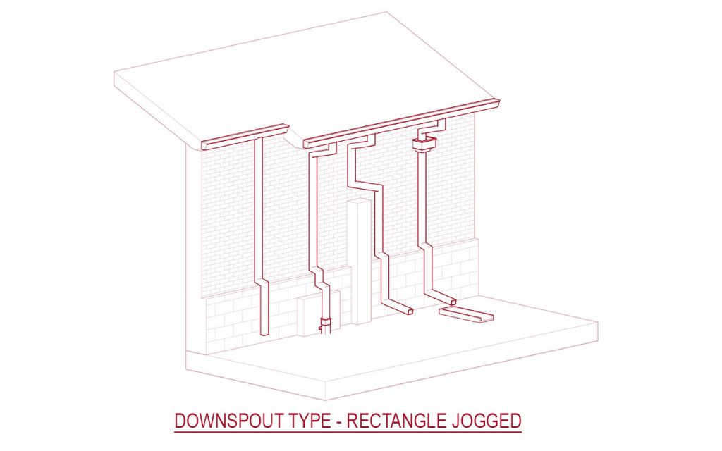 Downspout & Gutter - Revit Family Collection - BIMxDesign | Parametric Revit Family Collection