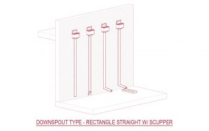 Downspout & Gutter - Revit Family Collection - BIMxDesign | Parametric ...