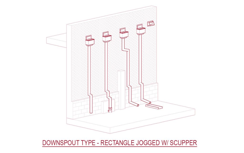 Downspout & Gutter - Revit Family Collection - BIMxDesign | Parametric Revit Family Collection