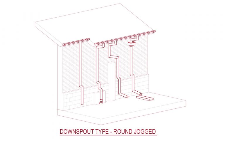 Downspout & Gutter - Revit Family Collection - BIMxDesign | Parametric ...