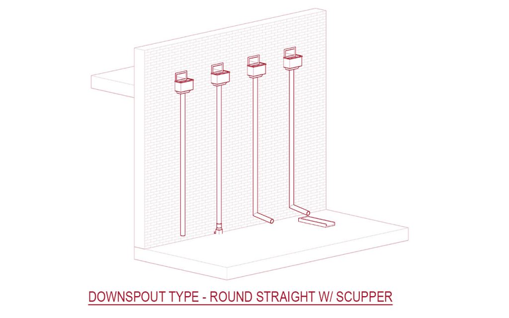 Downspout & Gutter - Revit Family Collection - BIMxDesign | Parametric ...