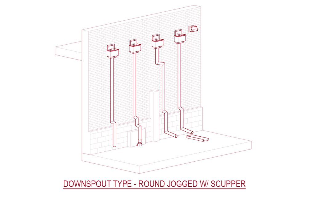 Downspout & Gutter - Revit Family Collection - BIMxDesign | Parametric ...