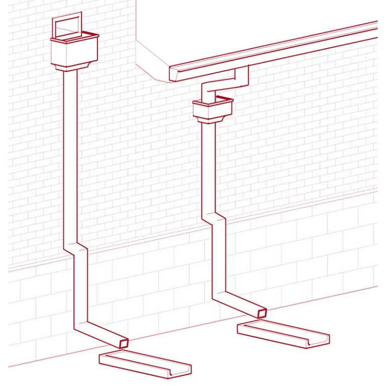 Downspout & Gutter - Revit Family Collection - BIMxDesign | Parametric Revit Family Collection