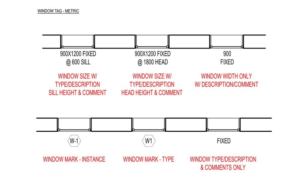 Door & Window Tag – Revit Family - BIMxDesign | Parametric Revit Family ...